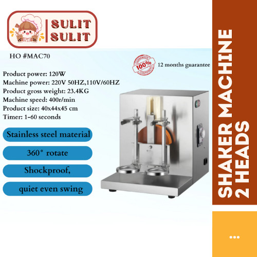 Double Head Milk Tea Shaker Machine / Lemonade shaker / Electric Milk ...