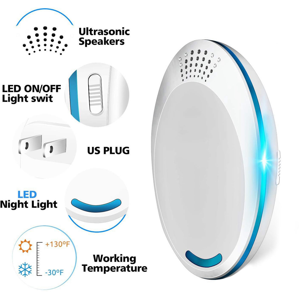 DL Ultrasonic Electronic Anti Mosquito Rat Bug Home Ultrasonic ...