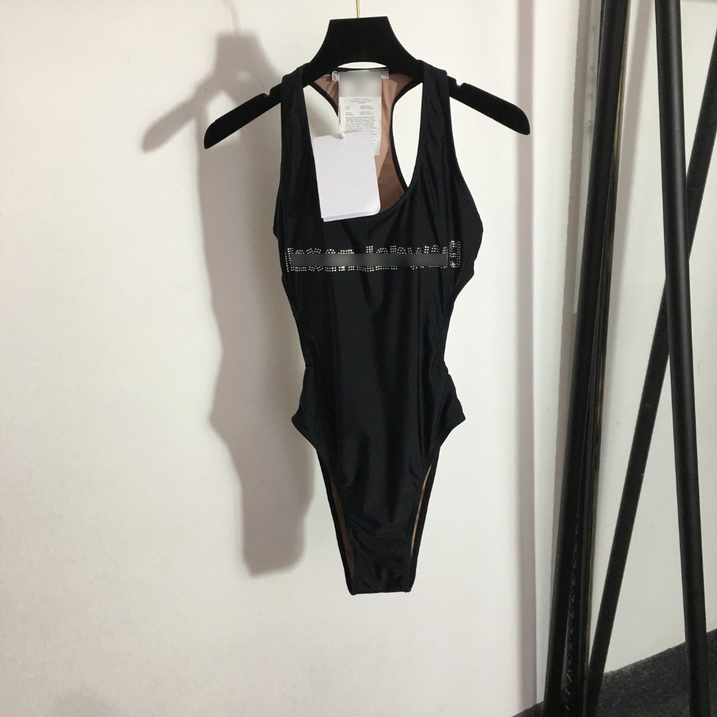 UOPK AW 2024New Shining Rhinestone Letters Sexy Back Big Backless One ...