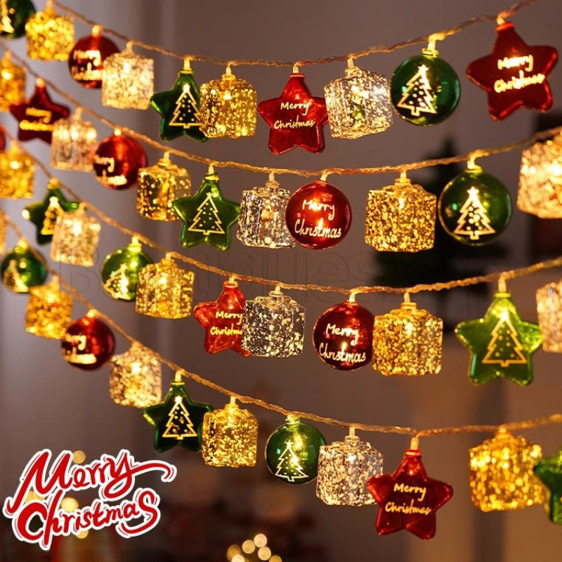[ Featured ] Christmas Ball String Lamp - Battery Powered LED Night ...