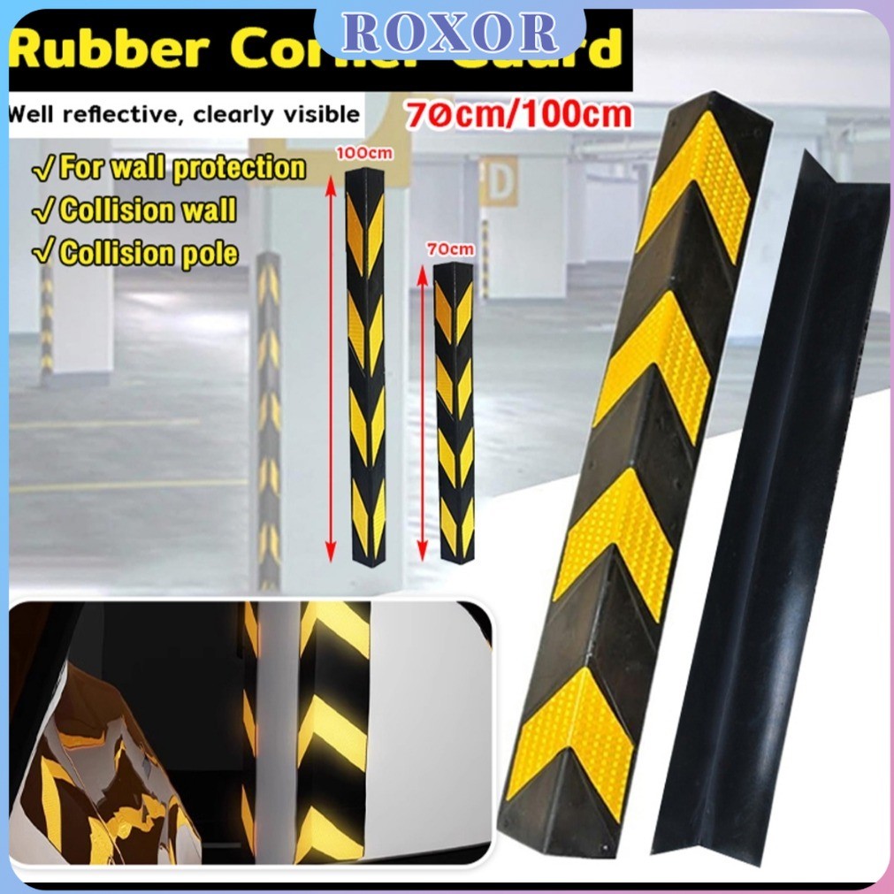 ROXOR Rubber Corner Guard Reflectorized Corner Guard Parking For Edge ...