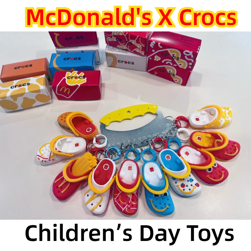 2024 New McDonald's X Crocs Pendant Souvenir Limit Mini Mcdonald Happy Meal Crocs Toy Mcdonald's ...