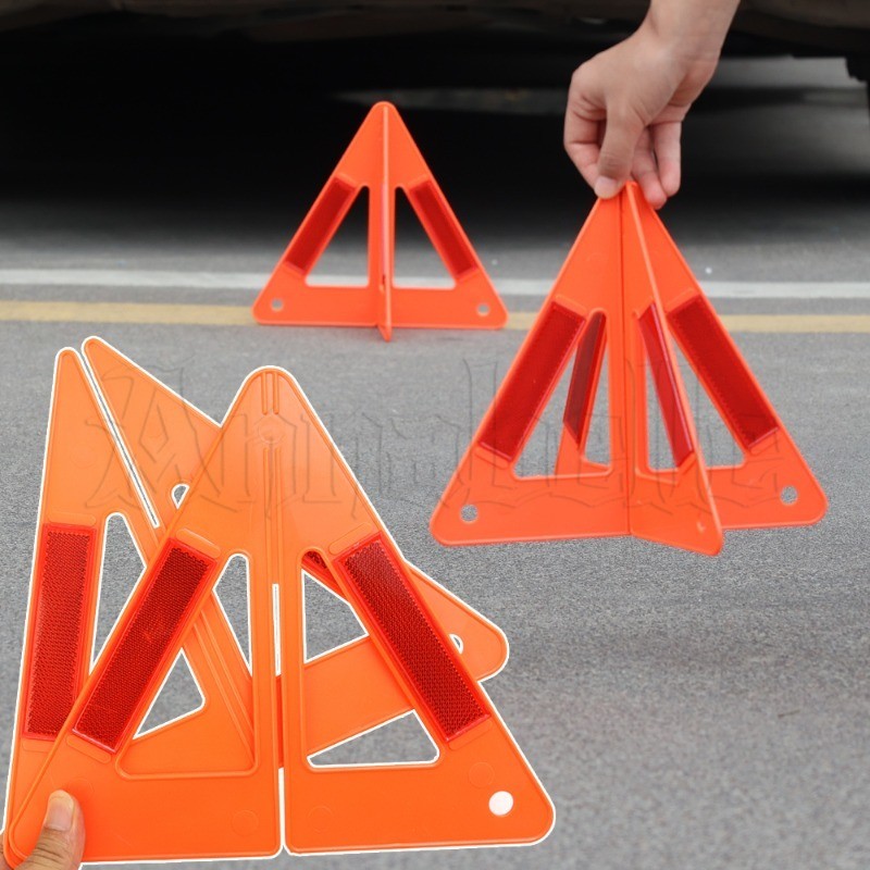 Automobile Triangle Warning Sign - Foldable Stop Sign Reflector - For ...