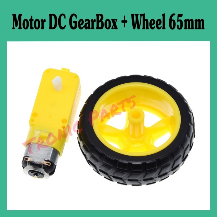 65mm Gearbox and Wheel DC Motor Gearbox DC Motor and 65 mm Wheels ...