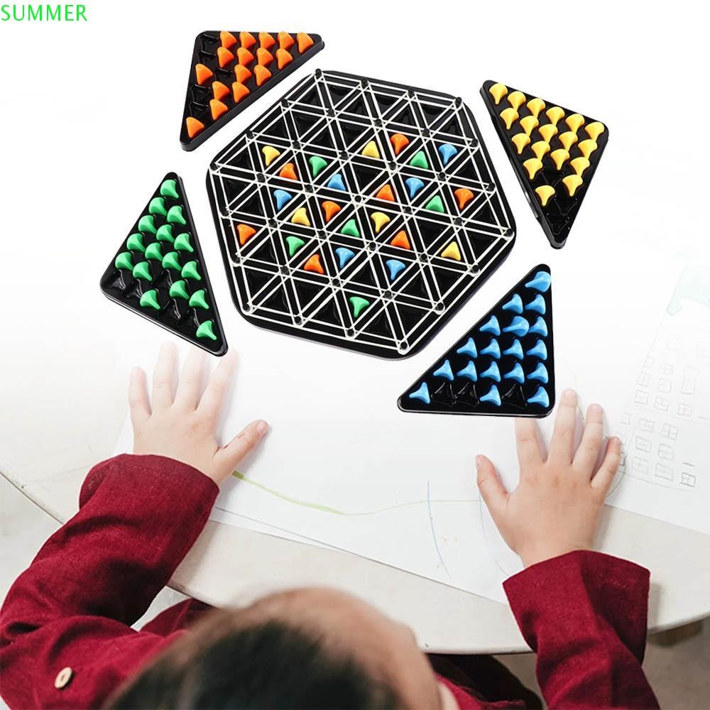 SUMMER Geometry Chain Chess, Rubber Band Triangle Desktop Triangle ...