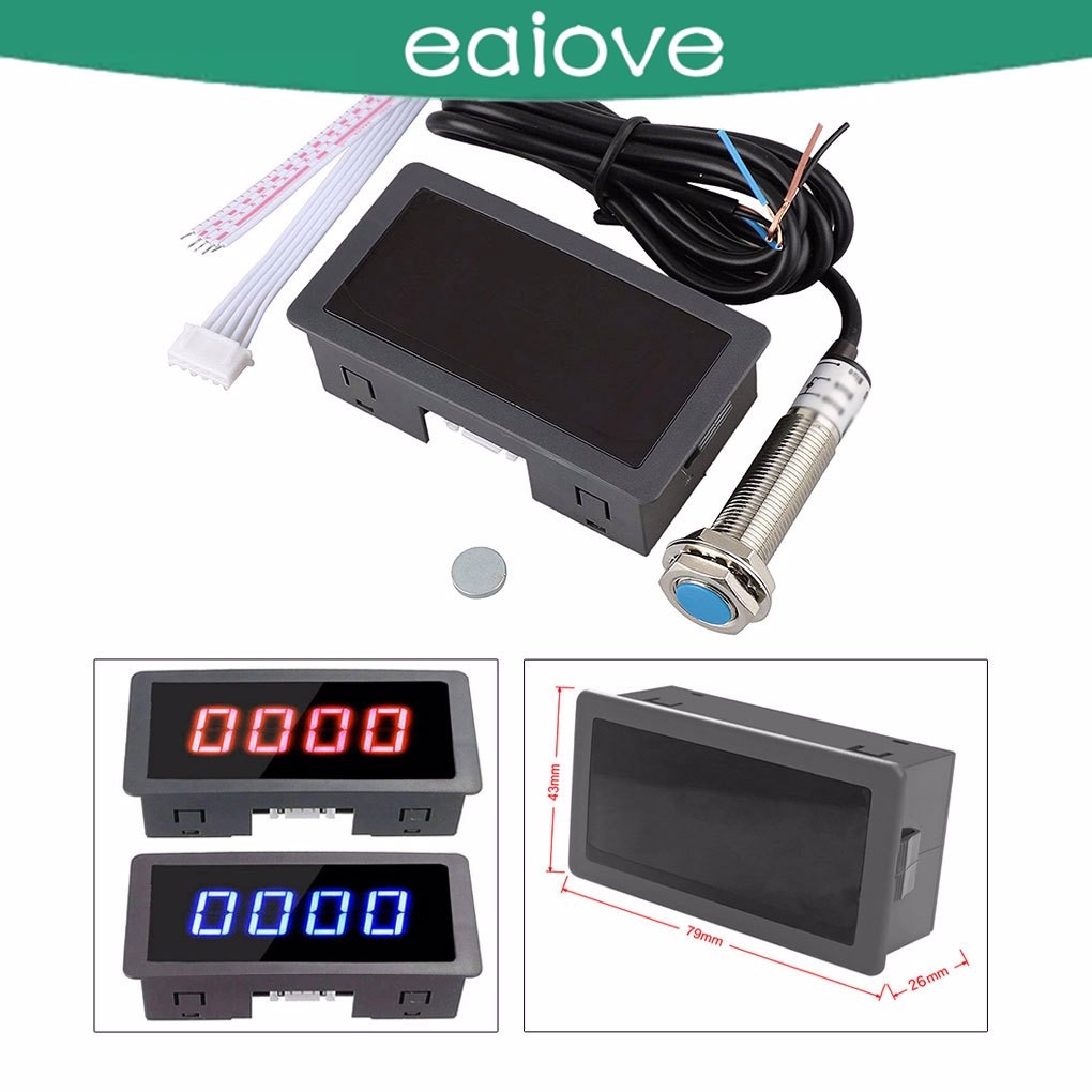 1/2 Metal Automobile Digital Tachometer Portable Professional DC8-24V ...