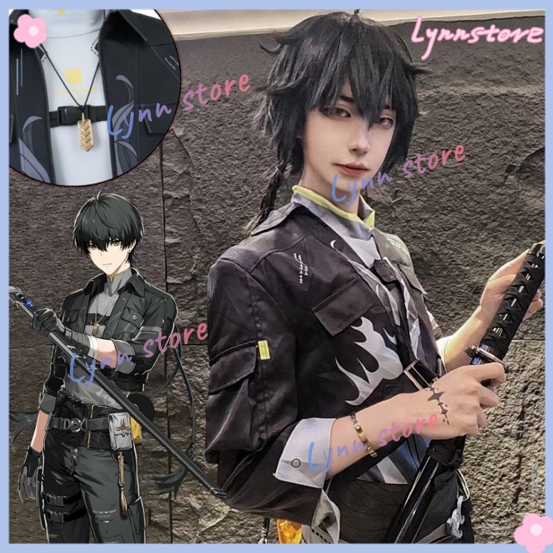 Game WUTHERING WAVES Cosplay Costume ROVER Male Cosplay Outfit Wig ...