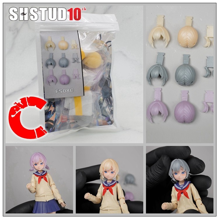 SH STUDIO 1/12 Frame arms girl MEGAMI DEVICE HAIR hairstyle three color ...