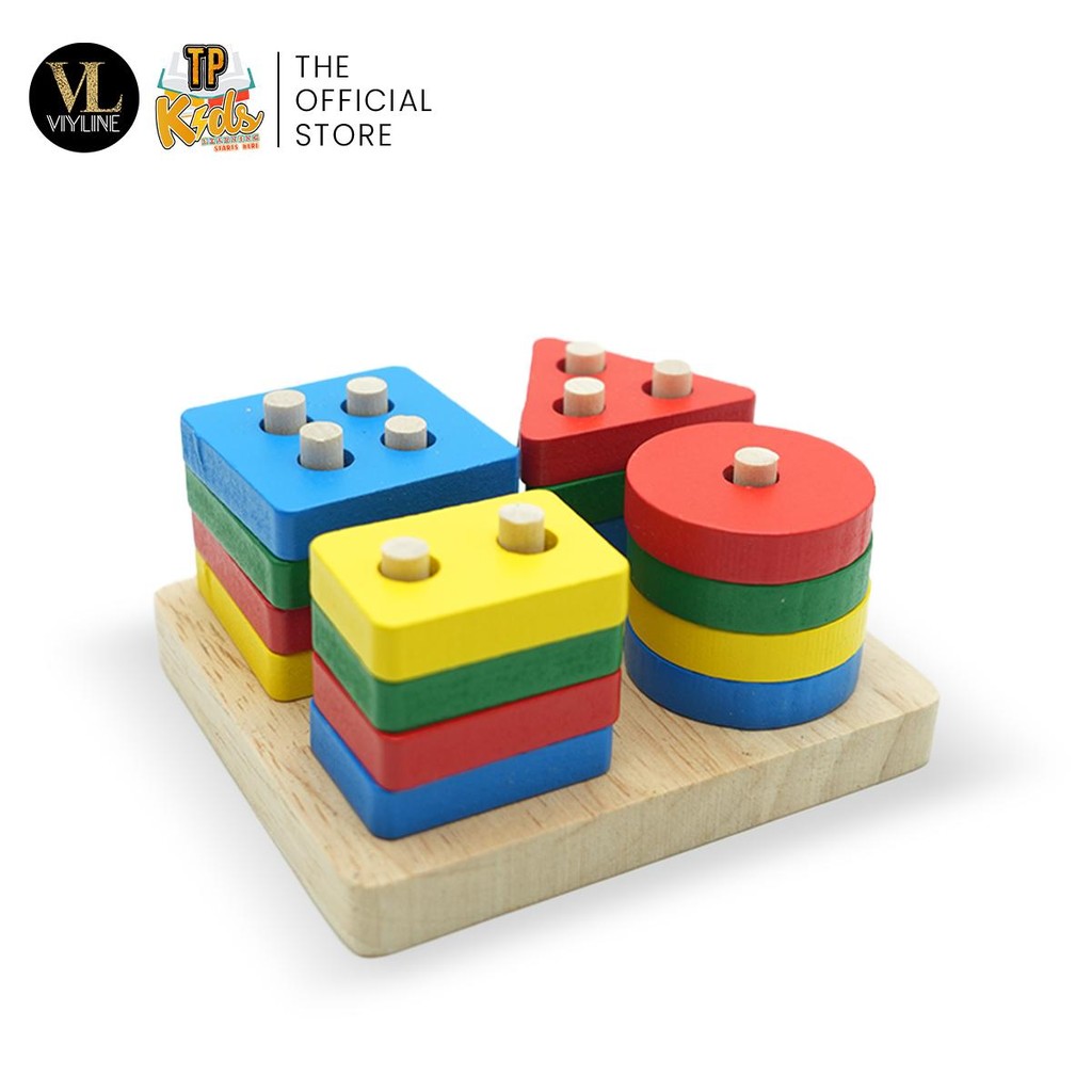 Wooden Toy - Shape Block Sorter for Kids Educational Toys Blocks Puzzle ...
