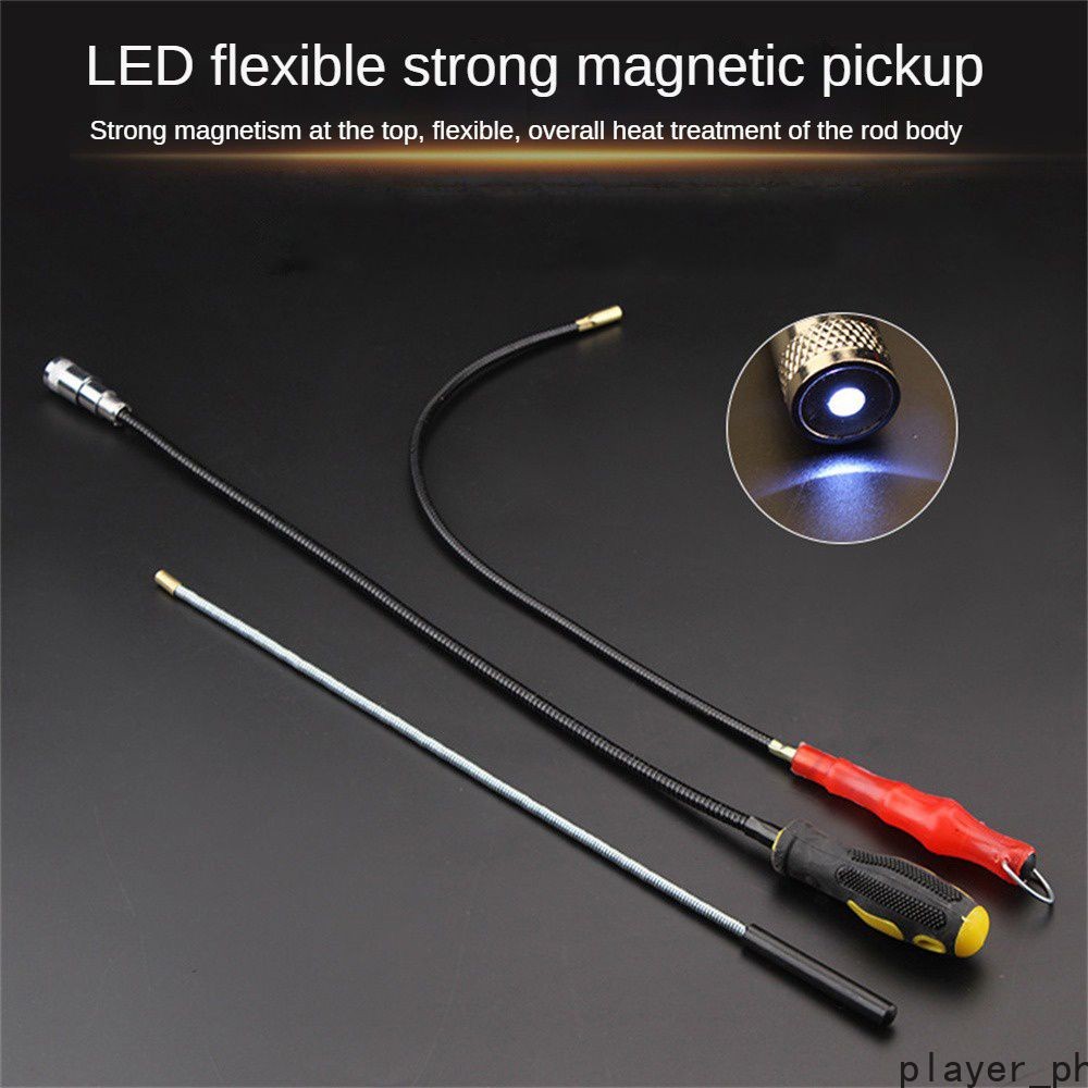 Spring Magnetic Suction Bar Daily Use Flexible LED Pickup Long Distance ...