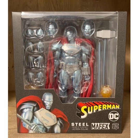 MAFEX Steel Man Steel Super, Steel Superman Steel Titan, DC Comics ...