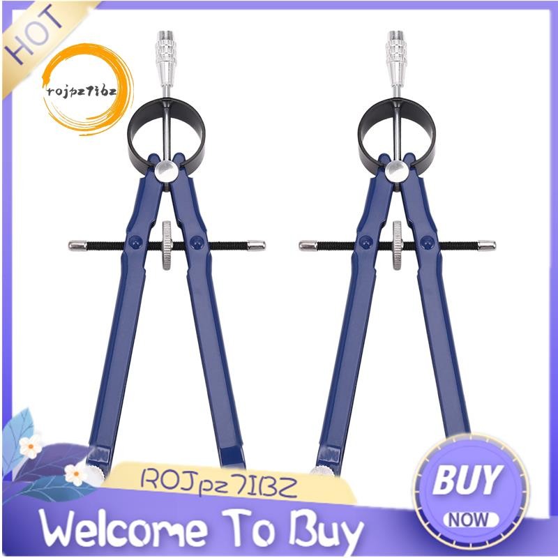 2 Pack Drafting Compass with Lock Math Bow Compass Drawing Metal ...