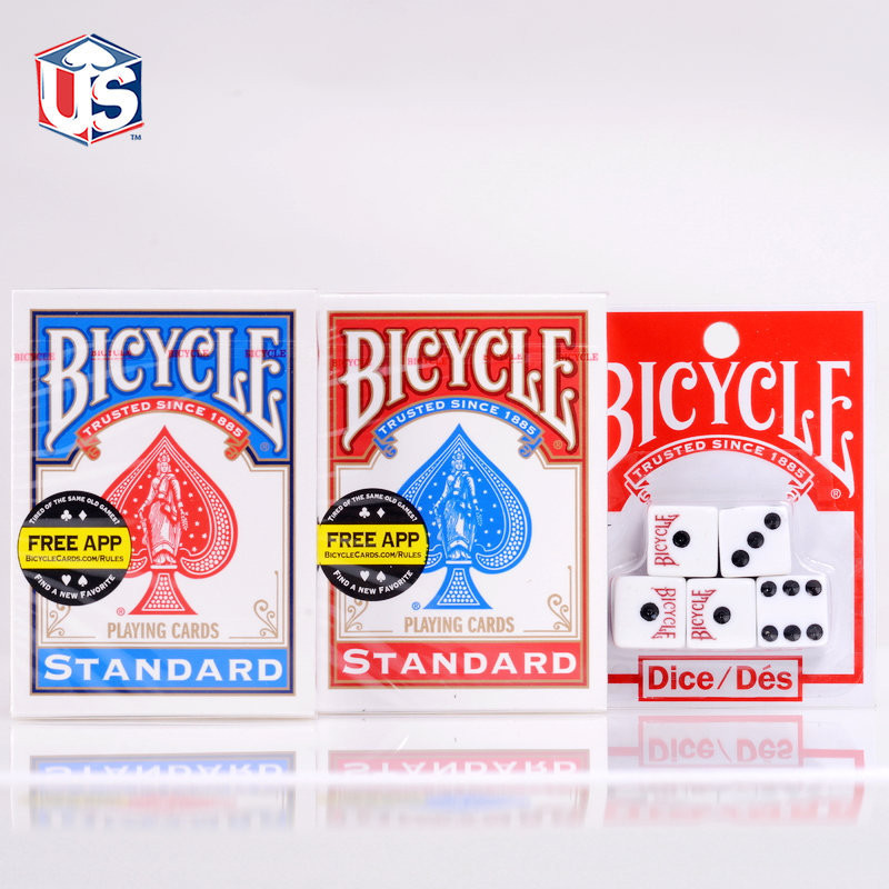 Bicycle Standard Index Playing Cards Red&Blue Rider Back Deck with 5 ...