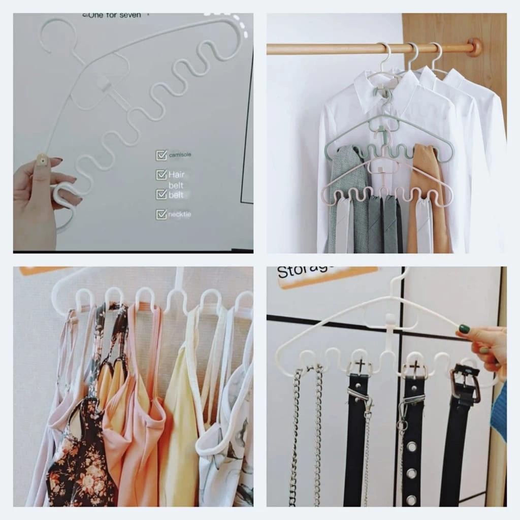 Wave Clothes Rack Multi-functional Non-slip Sling Clothes Rack Room ...