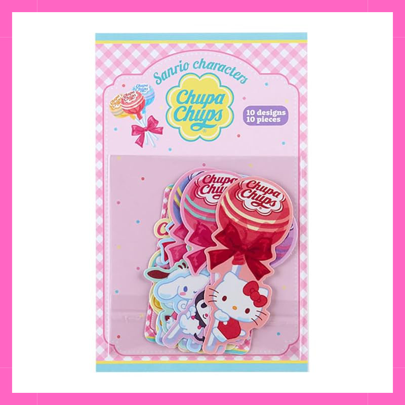 SANRIO Chupa Chups Collaboration Series: Character Tote Bag, Stickers ...
