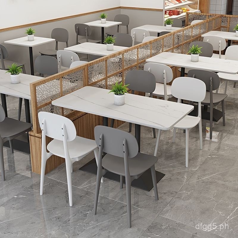 Commercial Canteen Table & Chair Combination Snack Bar Fast Food ...