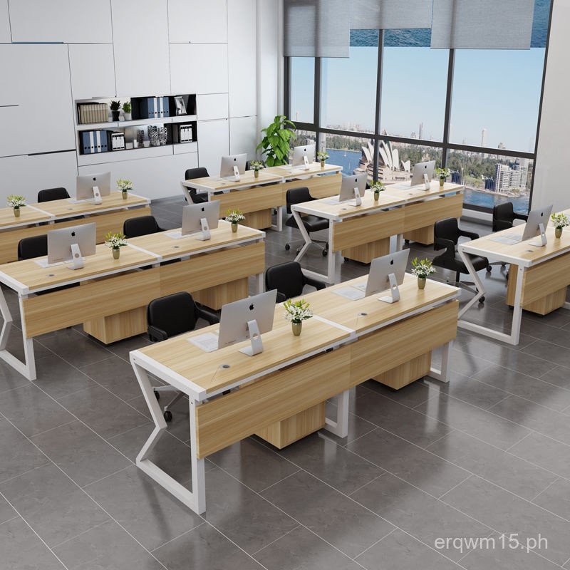 Office Computer Desk2People3Single Row Single Person Side-by-Side Work ...