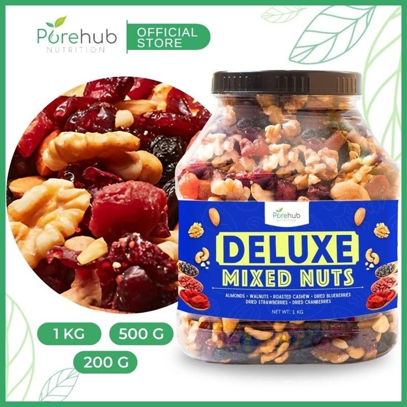 Deluxe Mixed Nuts in a Jar (200g,500g,1kg) | Shopee Philippines