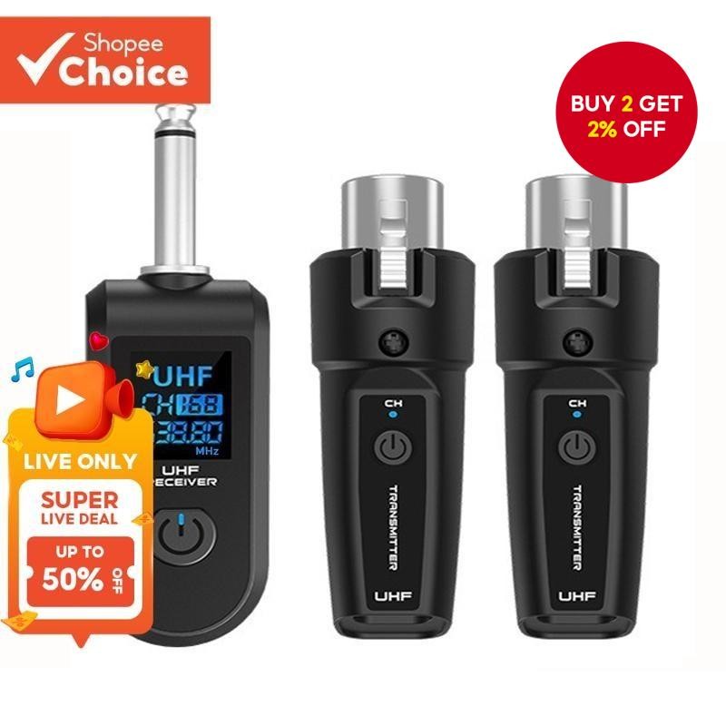 [Shopee Choice] 2.4G Wireless Transmitter Receiver XLR Microphone ...