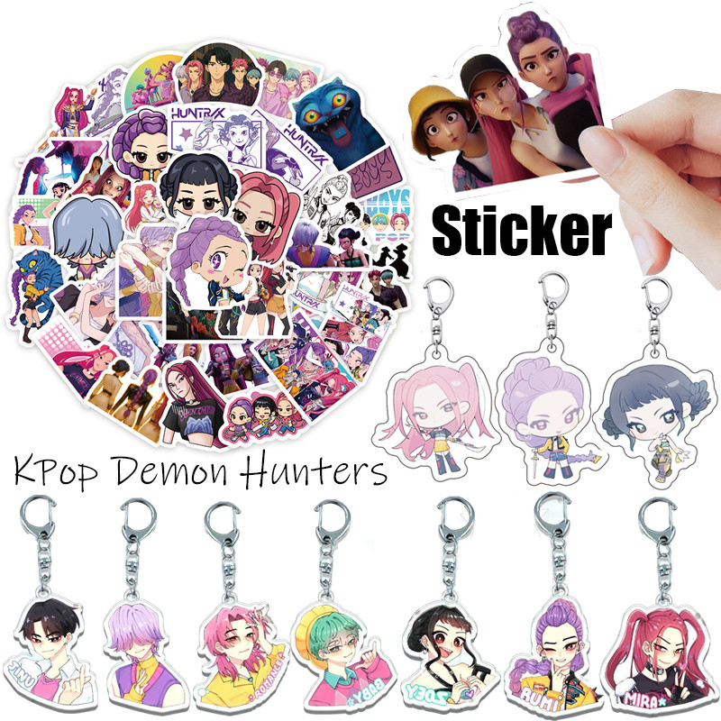 New 75pcs KPop Demon Hunters Stickers rumi zoey mira HUNTR/X With Free ...