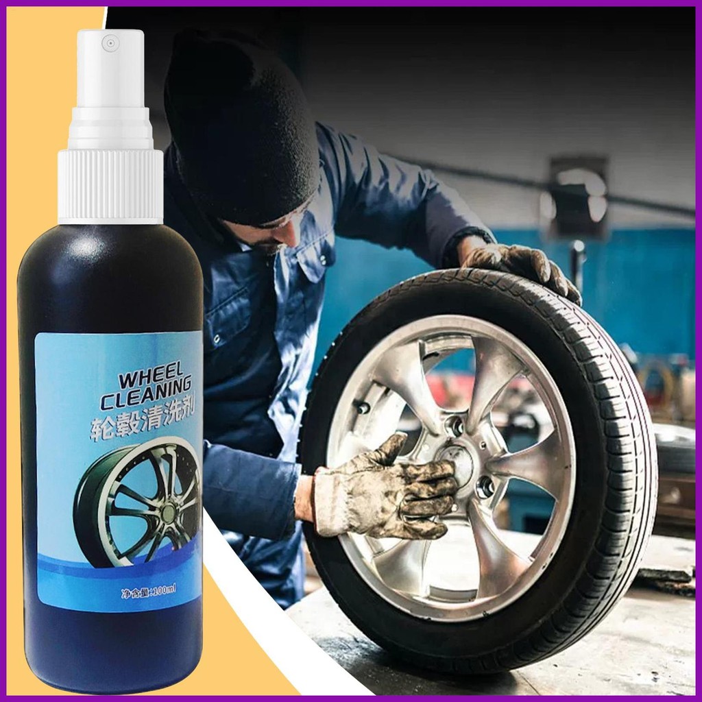 Auto Wheel Cleaner 100ml Rim and Tire Cleaner Cleaning Detailing Rust ...
