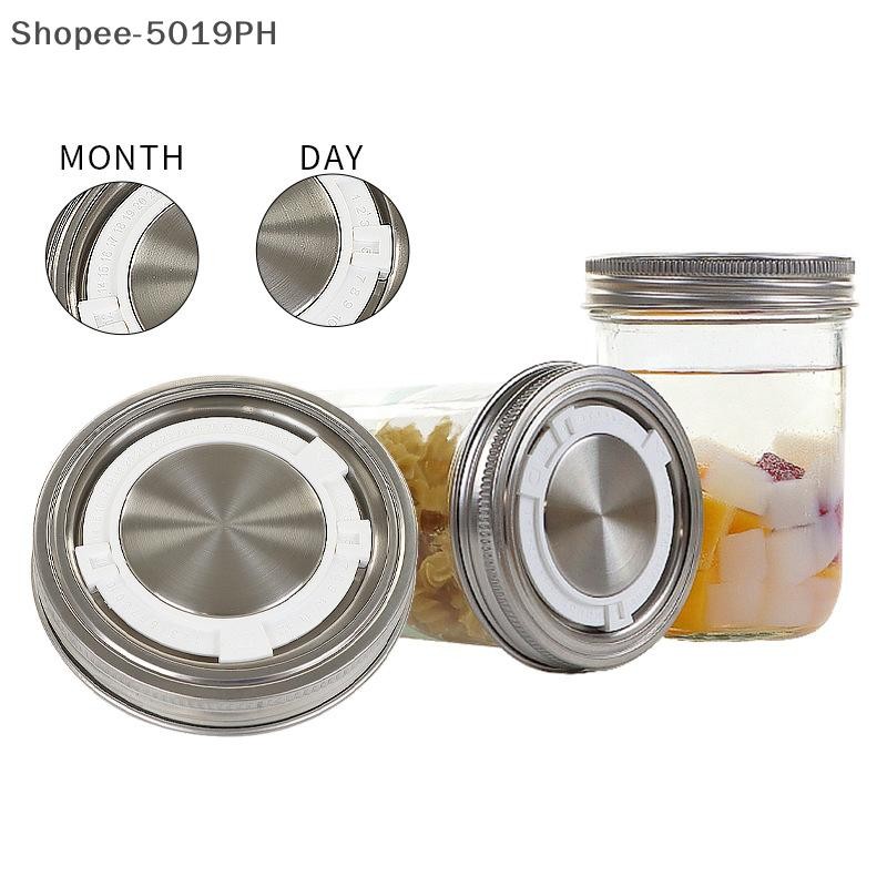Shopee-5019PH Timer Lid Mason Jar Stainless Steel Lid Mason Jar Timer ...