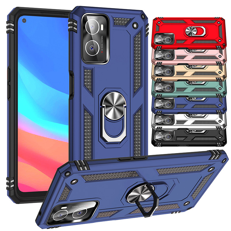 For OPPO A76 A96 Dual-Layer Heavy Duty Shockproof Protection Cover With ...