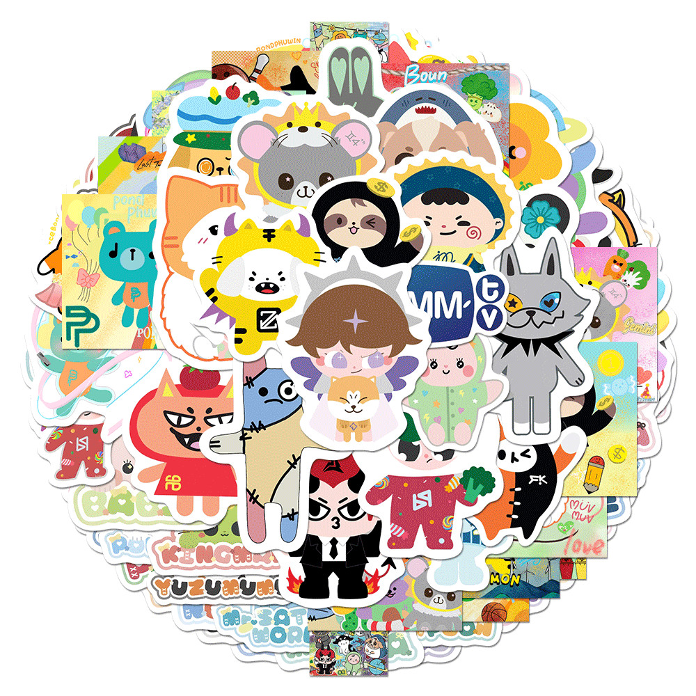 75pcs GMMTV Sticker Polesan Domiia Permpoon Jadee Stickers for ...