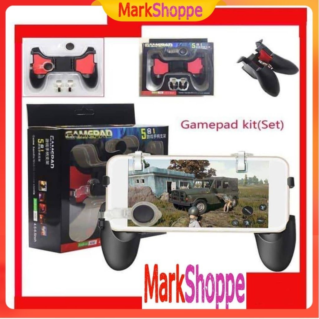 5 in 1 Portable Gamepad with Joystick, L1R1 for Universal Phone Android ...