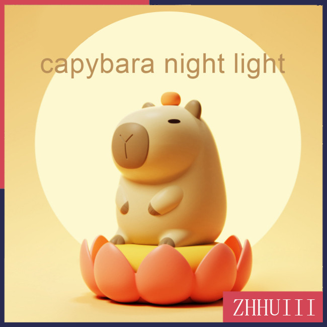 JT Capybara LED Night Light, Cute Capybara Night Lamp, 800mAh Battery ...
