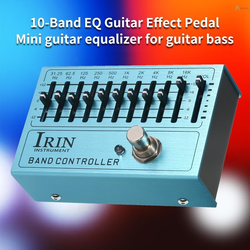 IRIN BAND CONTROLLER 10-Band EQ Guitar Effect Pedal Electric Guitar ...
