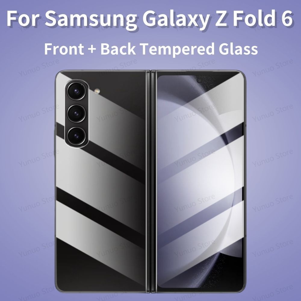 Front + Back Protective Glass For Samsung Galaxy Z Fold 6 5 4 Tempered ...