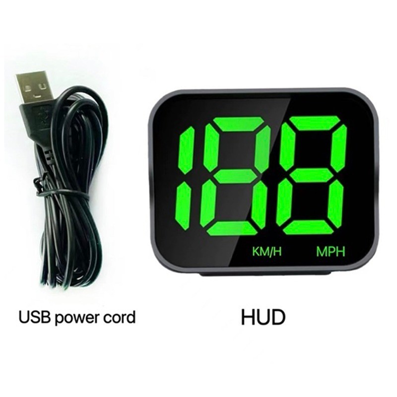 Car HUD Headup Display KM/H MPH GPS Digital Speedometer with LED Large ...