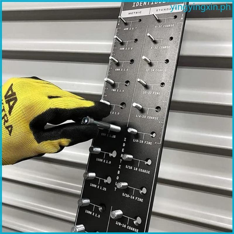 YIN Handy Screw Sizing Tool Bolt and Nut Identifier Gauge 28 Different ...