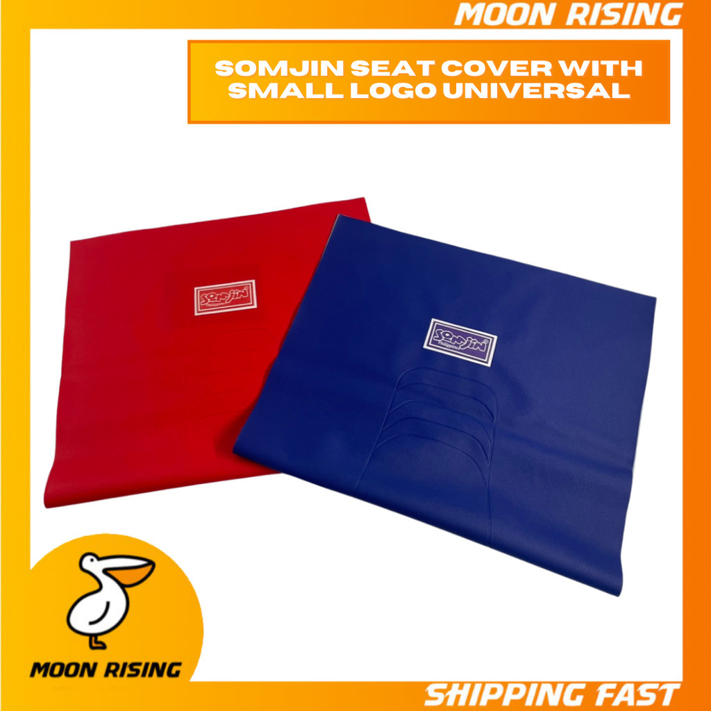 SOMJIN SEAT COVER WITH SMALL LOGO UNIVERSAL (RED AND BLUE) [MOON RISING ...