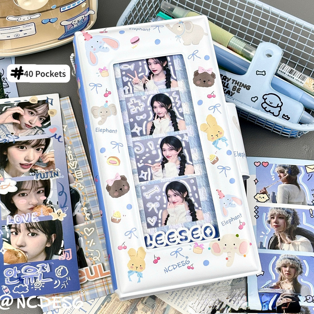 Life Four Grid Protection Book 40 Solts Photo Strip Album Cute Animal ...