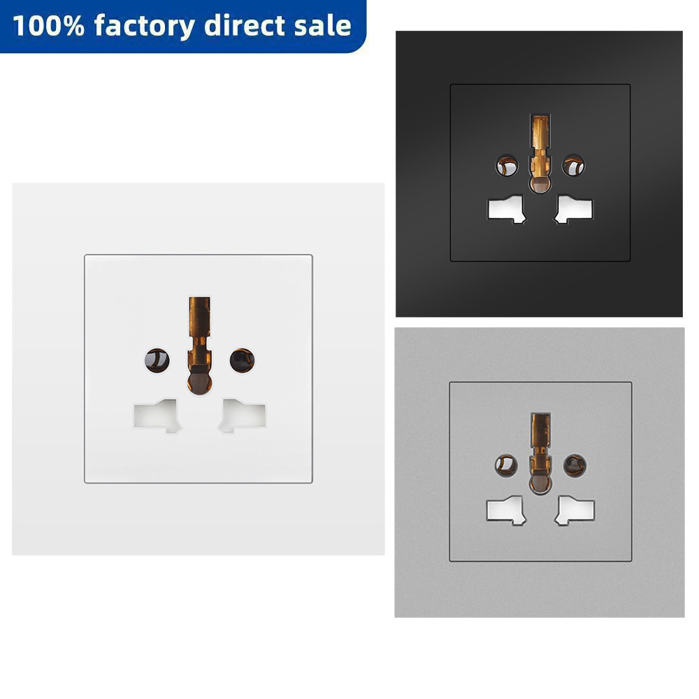 SRAN wall socket universal socket 3 pin socket,16A 250V,86*86mm plastic ...