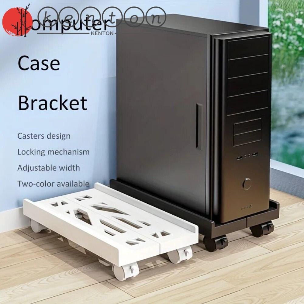 KENTON Mobile CPU Stand, Adjustable Plastic Computer Tower Stand ...