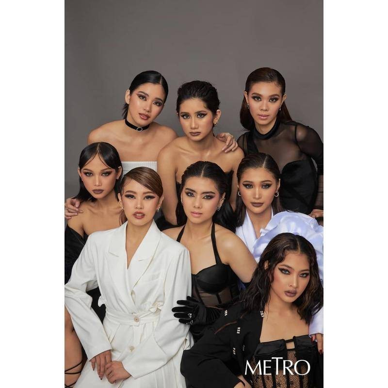 BINI Group METRO Poster Philippines BINI Pop Star Poster Aiah Colet Maloi Gwen Stacey Mikha ...