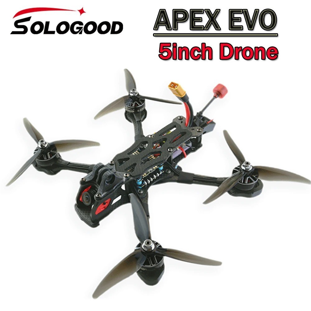 SoloGood APEX EVO 5inch FPV Drone 2207 1950KV Brushless Motor F405 55A Stack 5.8G 1.6W VTX ...