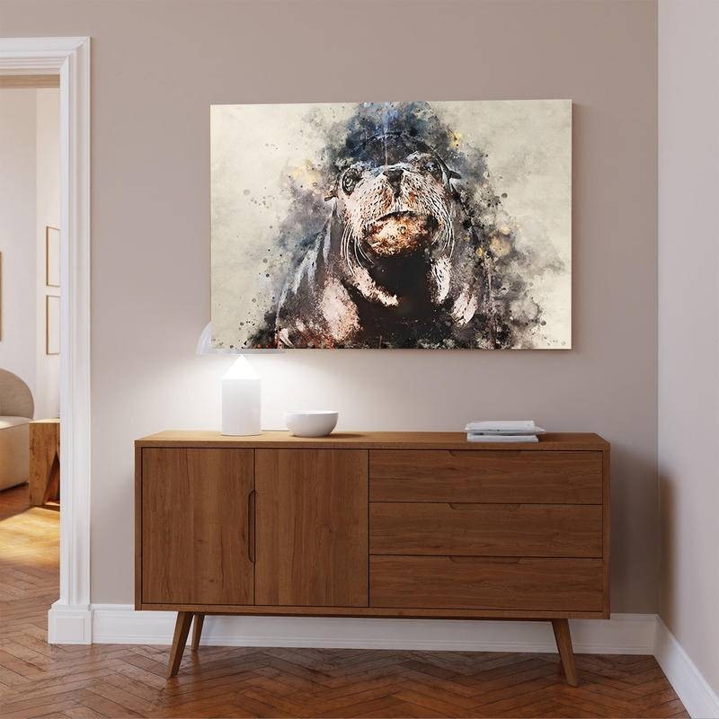 Watercolor Earless Seal The Unframed Serenity Enchanting Art Home Wall ...