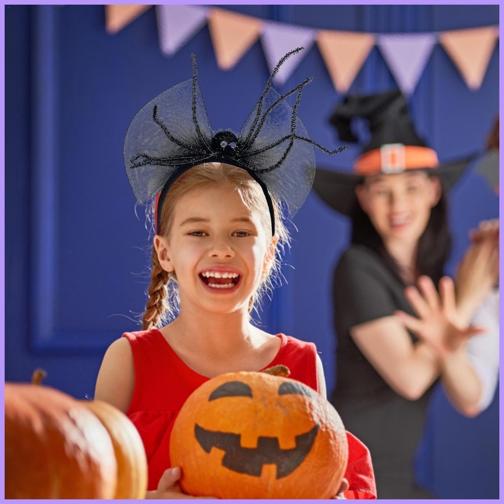 Spider Hair Hoop Cute Halloween Headpiece Spider Web Hair Hoop ...
