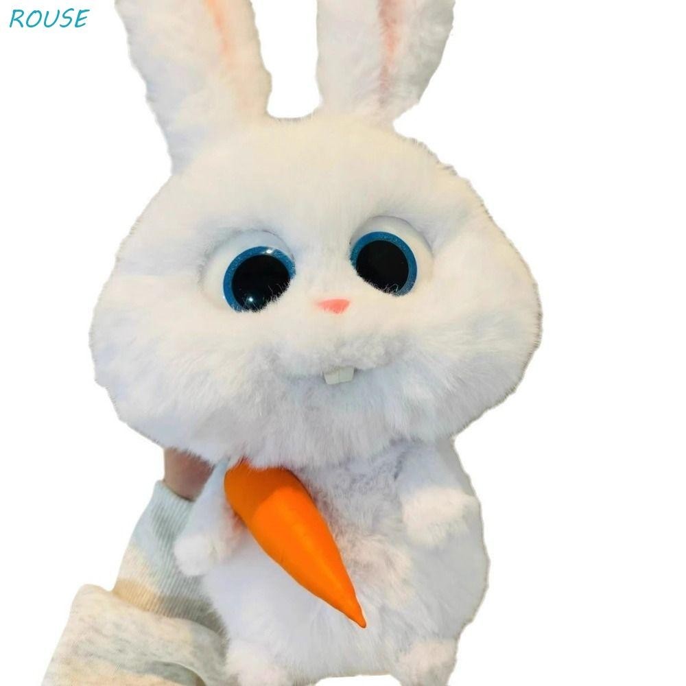 ROUSE Snowball Plush Toys, Secret Life Pets Movable Ears Rabbit Stuffed ...
