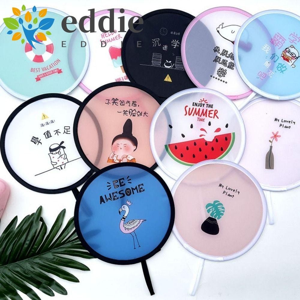 26EDIE Mini Flying Disk Fan, Decorative Round Folding Fans, Fashion ...