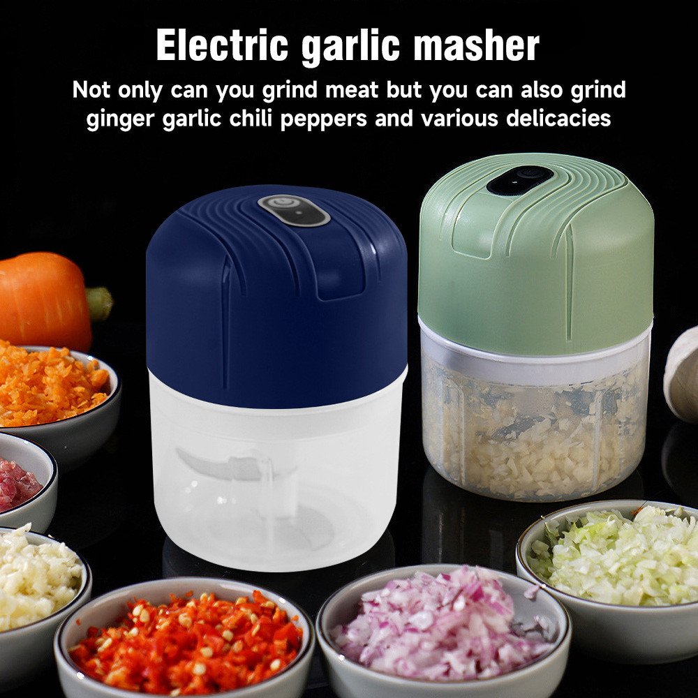 Wireless Portable Electric Garlic Masher Mini Food Garlic Vegetable ...