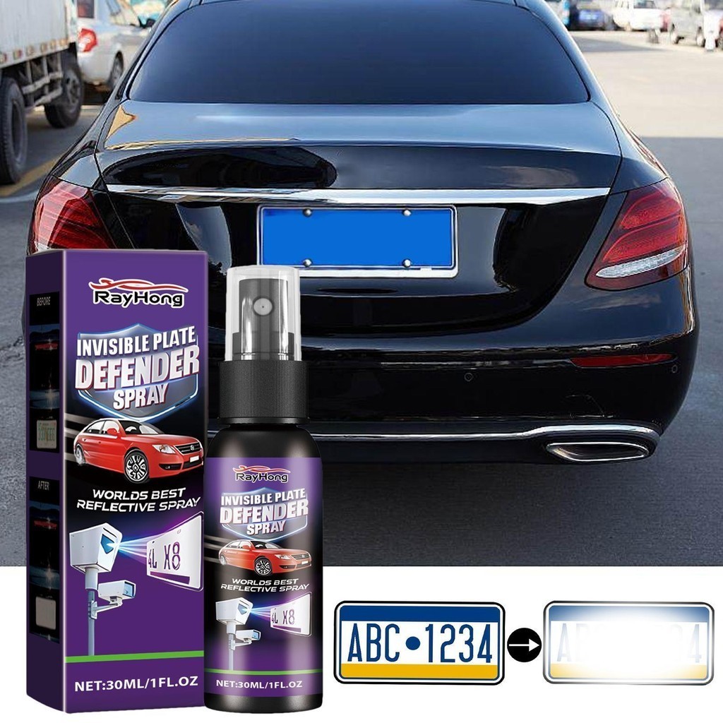 License Plate Number Erasing Spray 30ml License Plate Invisible Spray ...