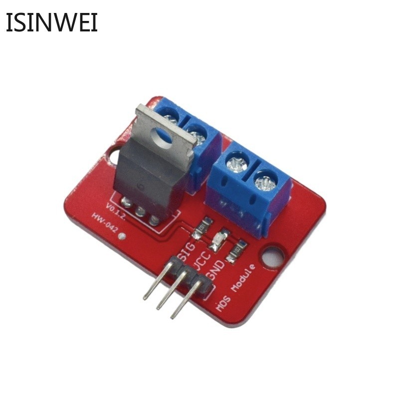 0-24V Top Mosfet Button IRF520 MOS Driver Module for Arduino MCU ARM Raspberry Pi | Shopee ...