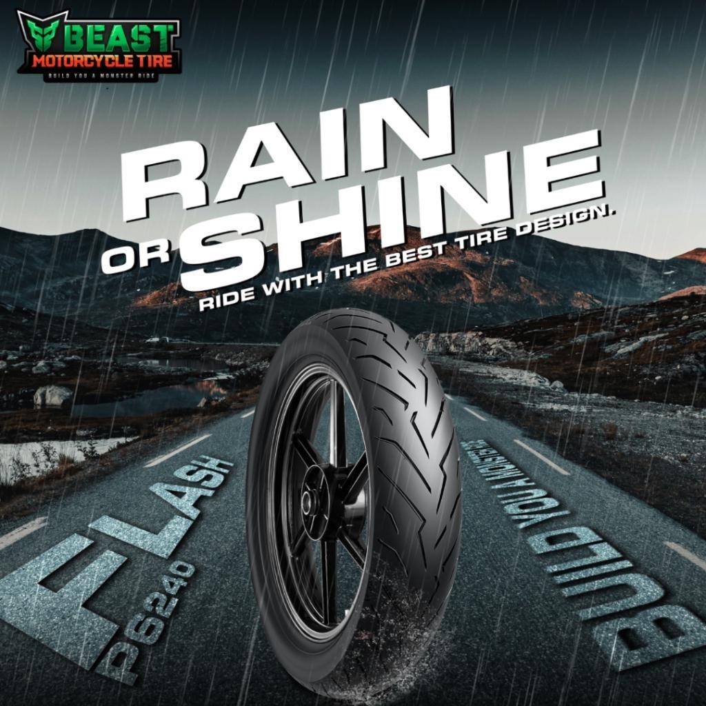 BEAST TIRE FLASH TUBELESS 17's - Durable all-terrain tire | Shopee ...