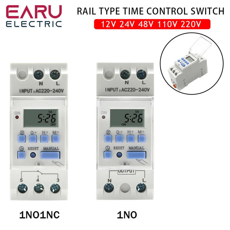 Electronic Weekly 7 Days Programmable Digital Time Relay Timer Switch Control Ac 220v 230v 12v