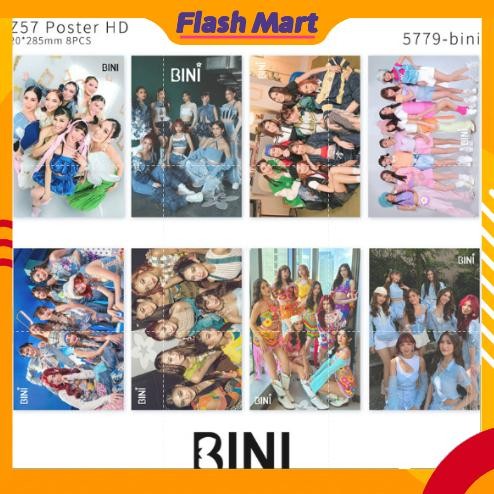 New 8pcs/Set BINI Jollibee Idol Peripheral Home Wall Decoration BINI ...